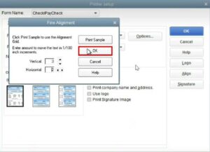 Adjust Check Printing Alignment in UniPrint