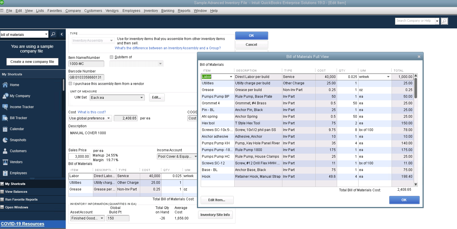12 Features of QuickBooks Enterprise for Manufacturing Businesses
