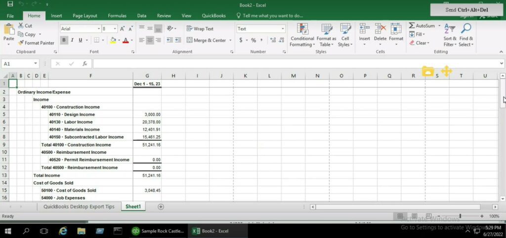 Export QuickBooks Reports to Excel - Step-by-Step