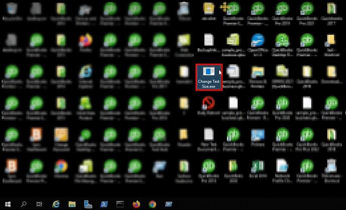 How to Rescale the Application Icon or Text Size on the Server?