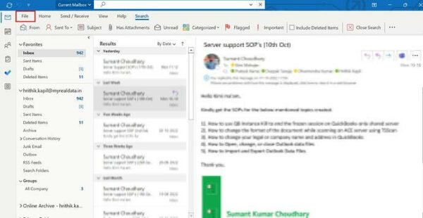 How Do I Access, Edit, or Close Outlook Data Files
