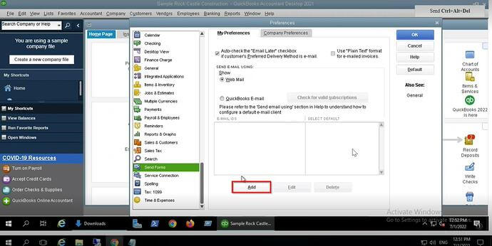 How to Setup Email (Gmail, Outlook, and Others) in QuickBooks?
