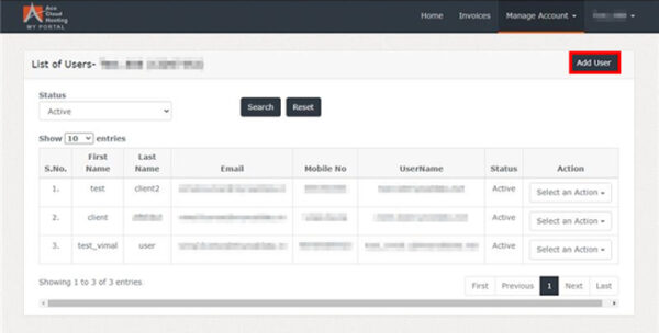 How To Add/Remove Users from Ace Cloud My Portal?