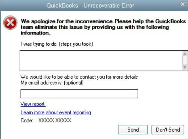 Fix QuickBooks Unrecoverable Error
