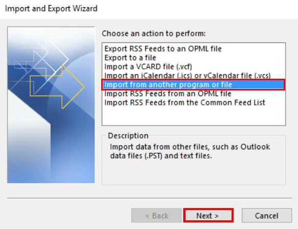 How to Import and Export Outlook Data Files